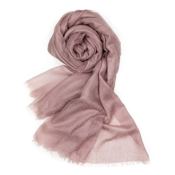 BEL CASHMERE Light Cashmere Foulard In Dark - Pink