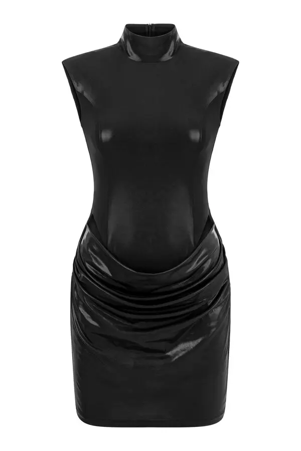 KHELA THE LABEL Jaw Drop Mini Dress - Black