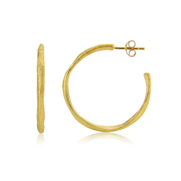 AUREE JEWELLERY Olivera Medium Vermeil Hoop Earrings - Gold