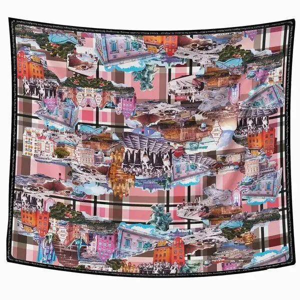 MAXJENNY Scarf Stockholm Royal - Pink