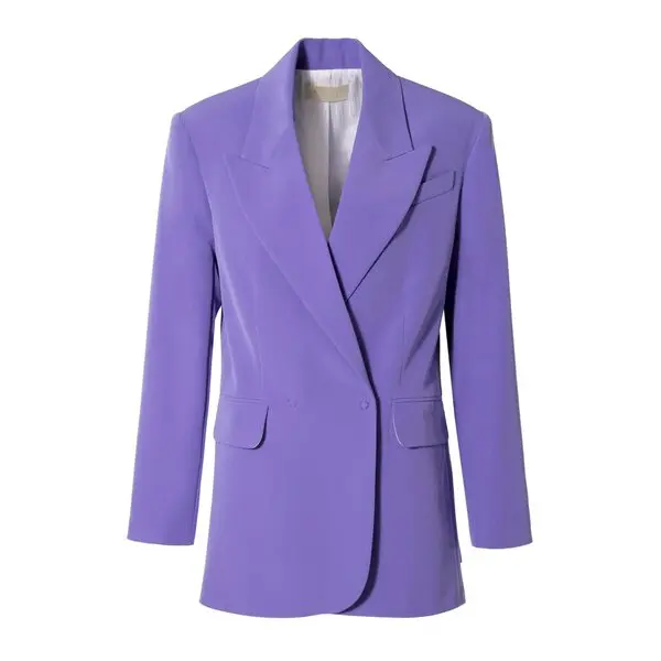 AGGI BY HALEWSKI Blair Opulence Oversized Blazer - Purple