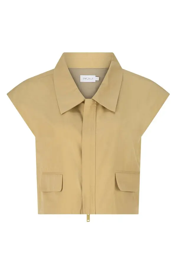 DREF Neutrals Unco Vest Ecru - Beige