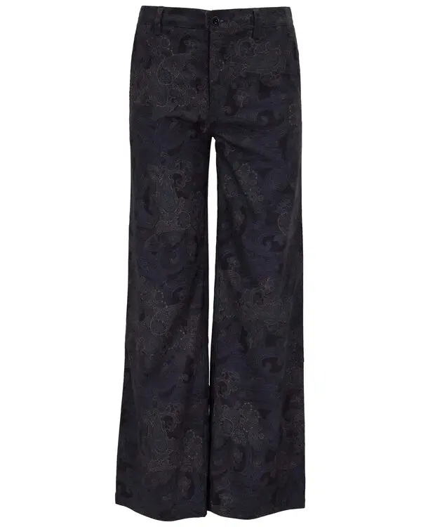 LORDS OF HARLECH Phillis Paisley Explosion Wide-leg Pant