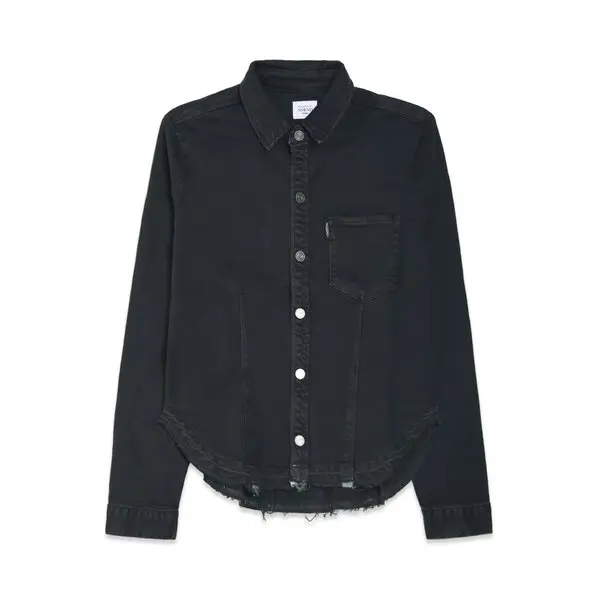 NOEND Amaya Denim Shirt In Moonless - Black