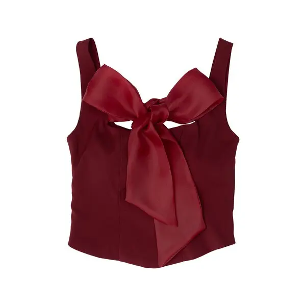 28NATELIER Knotty N Nice Top - Red