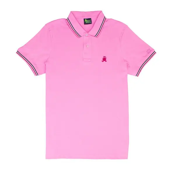 EIGHT X Corsica Frog Slim Fit Polo - Pink
