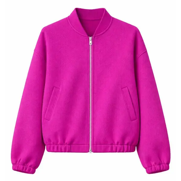 GUARDS LONDON Lora Wool Cashmere Bomber Jacket Bright - Pink