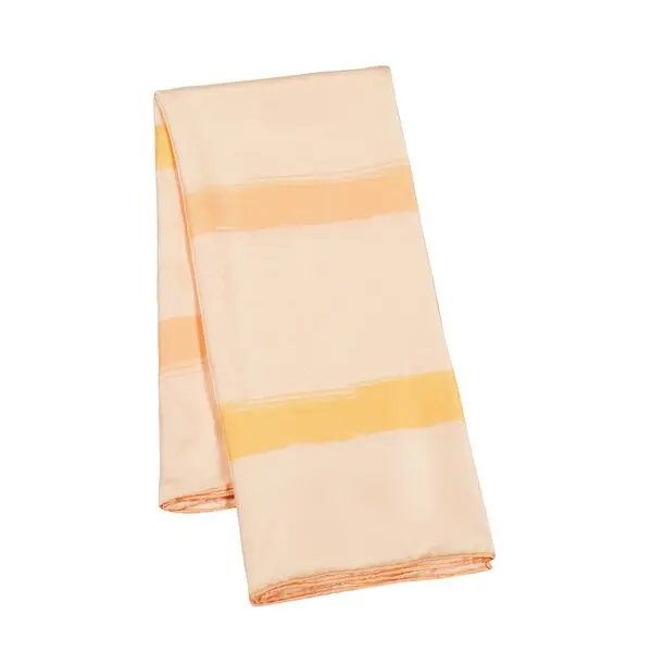 HERITAGEMODA Peach Hand-painted Silk Scarf - Orange