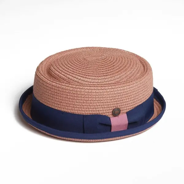 DASMARCA HATS Dasmarca Rico Summer Telescope Crown Lightweight Breathable Rude-boy Mod Porkpie Hat Blush - Pink