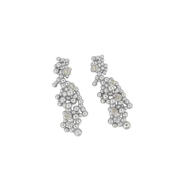 MARTINA ROZENBERG SMIRA JEWELRY Drizzle Earrings - Silver