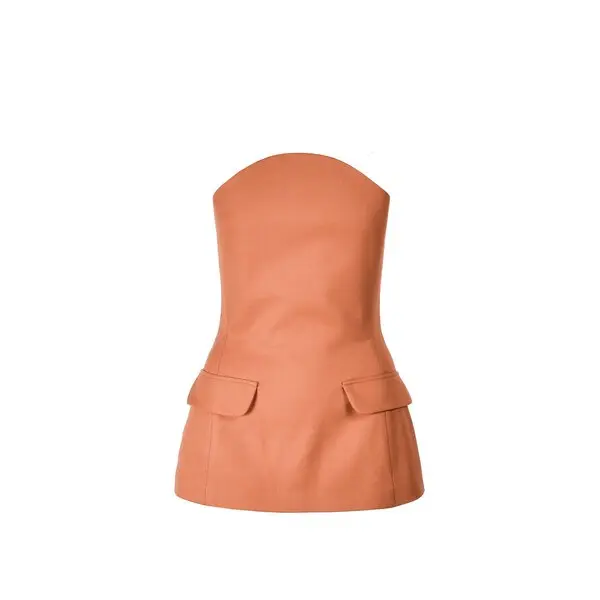 IOANA CIOLACU Corset Top - Brown