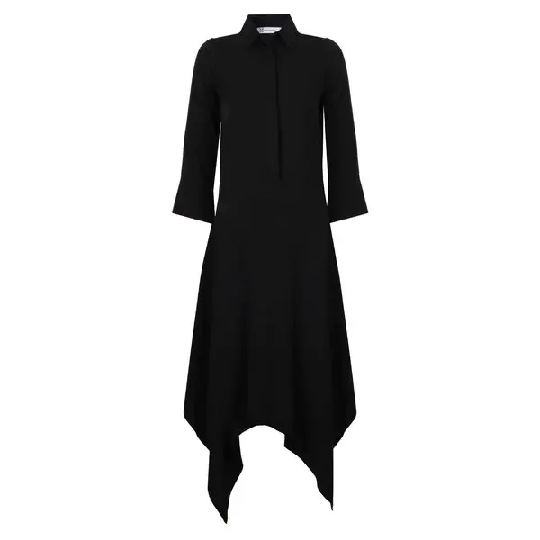 MIRIMALIST Tencel Shirt Dress - Black