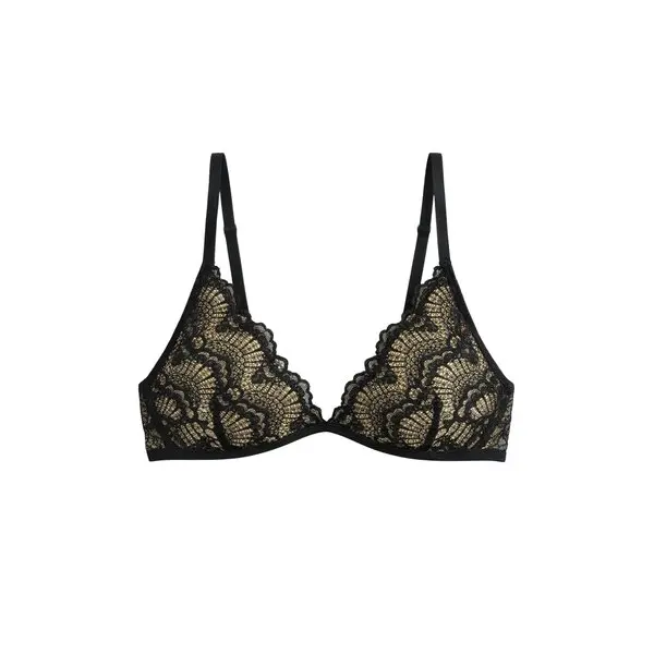 IVY SWIMWEAR Savanna In Lace Bikini Top - Black