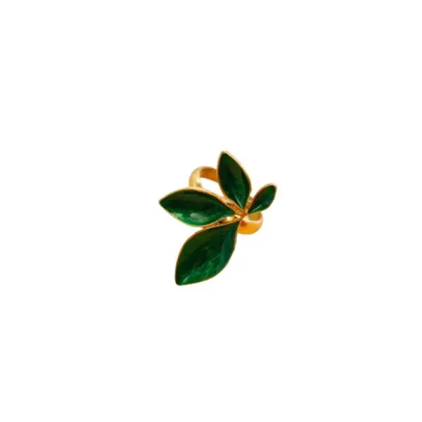 ROZ Lunara Ring - Green/yellow