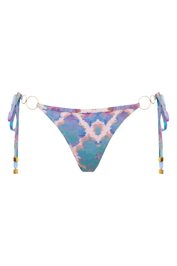 SOPHIA ALEXIA Orchid Paradise Tahiti Tie Bikini Bottom - Yellow