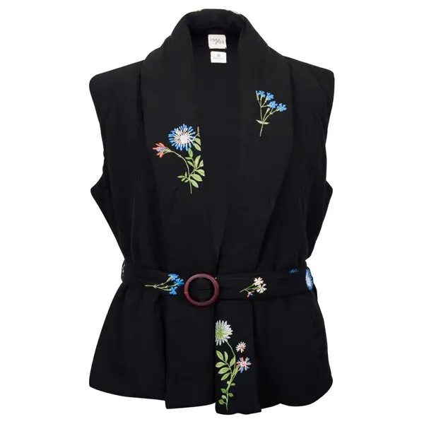 EM & SHI Lily Of The Valley Puff Jacket - Black