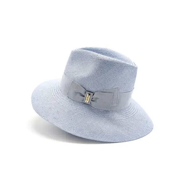 DORIA 1905 Japanese Paper Wide Brim Drop Hat - Blue