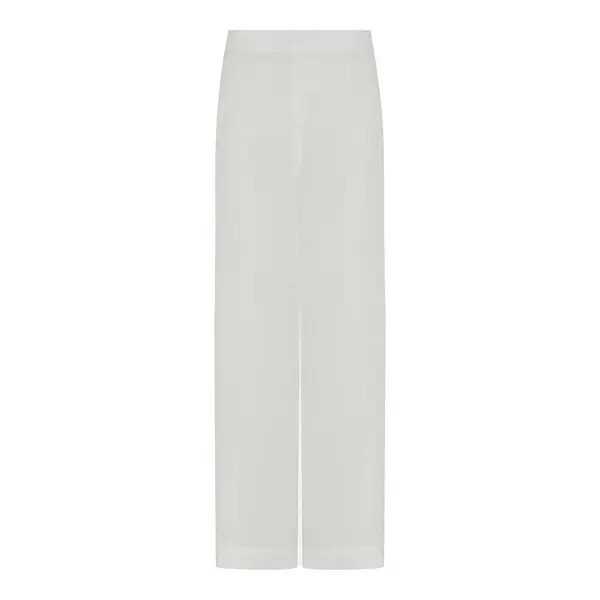 THE SUMMER EDIT Jasmin Linen Trouser Ivory - White