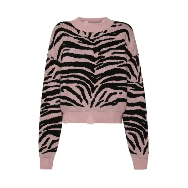 SVETA MILANO Denver Pink/black Wool Jumper - Black/pink