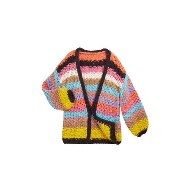 Saachi Rainbow Knitted Cardigan