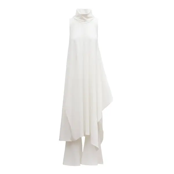JULIA ALLERT Two-piece Set Knit Dress And Pants - White