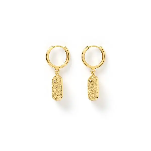 ARMS OF EVE Doza Huggie Earrings - Gold