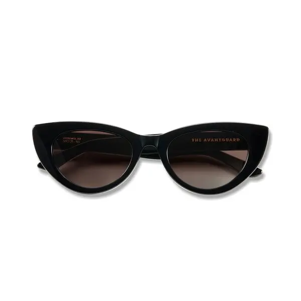 THE AVANTGUARD Celosia Midnight Gloss Cat Eye Sunglasses - Black