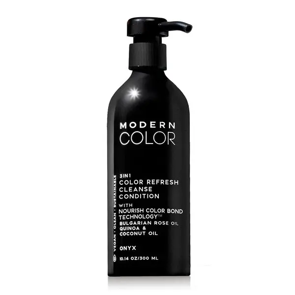 MODERN COLOR 3-in-1 Hair Color Refresh + Cleanse + Condition Onyx - Black