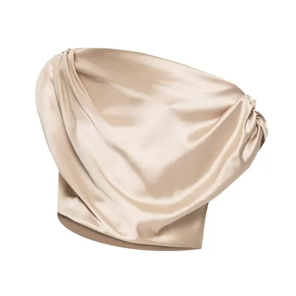 ANGELIKA JOZEFCZYK Neutrals Satin Blouse Livia - Beige