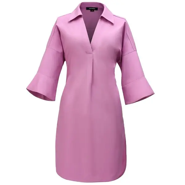 SMART AND JOY Cotton Minimalist Shirt Dress Parm - Pink