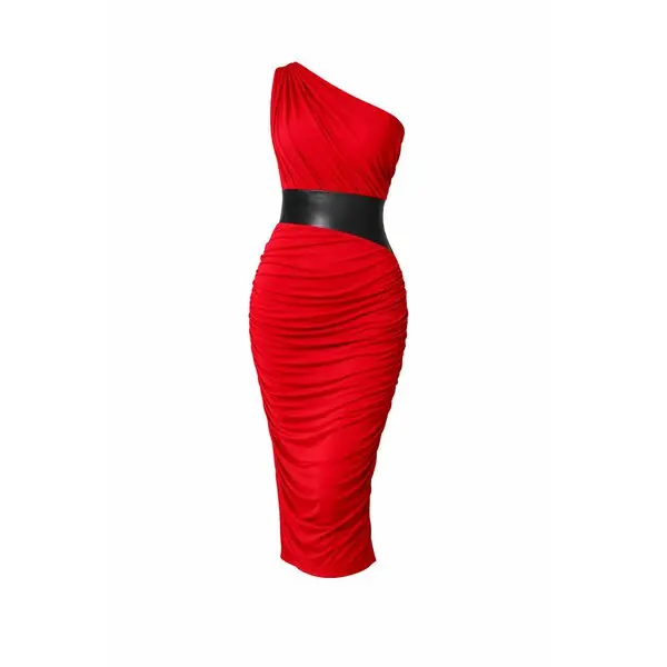 MONICE LONDON Riri Midi Dress - Red