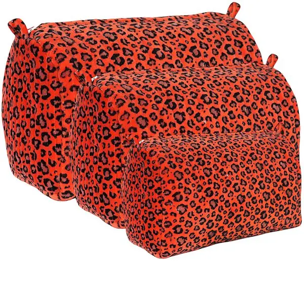 CYC The Velvet Leopard Three Piece Travel Set - Orange