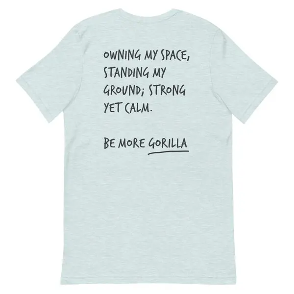 ANCHOR & CREW Ice Think Ocean Gorilla Aspirations Cotton Embroidered T-shirt - Blue