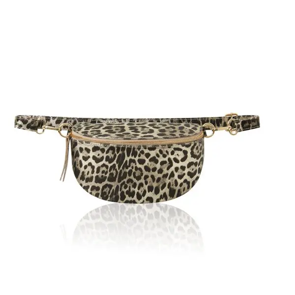 BETSY & FLOSS Licata Light Leopard Print Crossbody Bag - Yellow