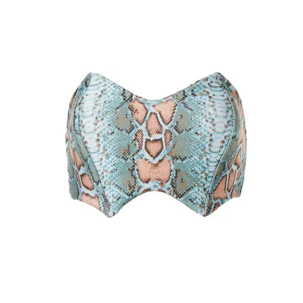 SIREN SWIMWEAR Siren Mermaid Corset In Snake - Blue