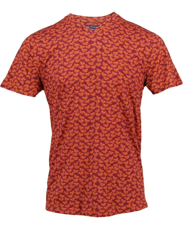 LORDS OF HARLECH Maze Leaves Mulberry - Orange