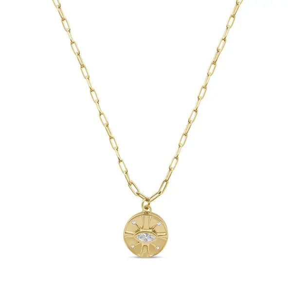 CLEMENCE WREN Celestial Compass Pendant Necklace - Gold