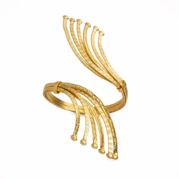 MERAKI BY RASHMI BAJAJ Starburst Plated Cuff Bracelet - Gold