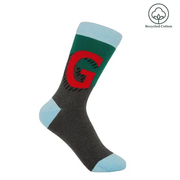 PEPER HAROW - MADE IN ENGLAND Alphabet ’s Socks – G - Green