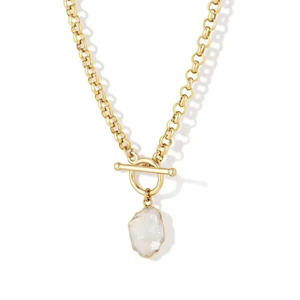 FORMATION CO. JEWELLERY Deity Moonstone Necklace - Gold