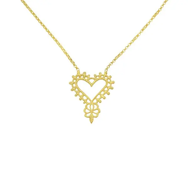 ZOË & MORGAN Heart Necklace - Gold