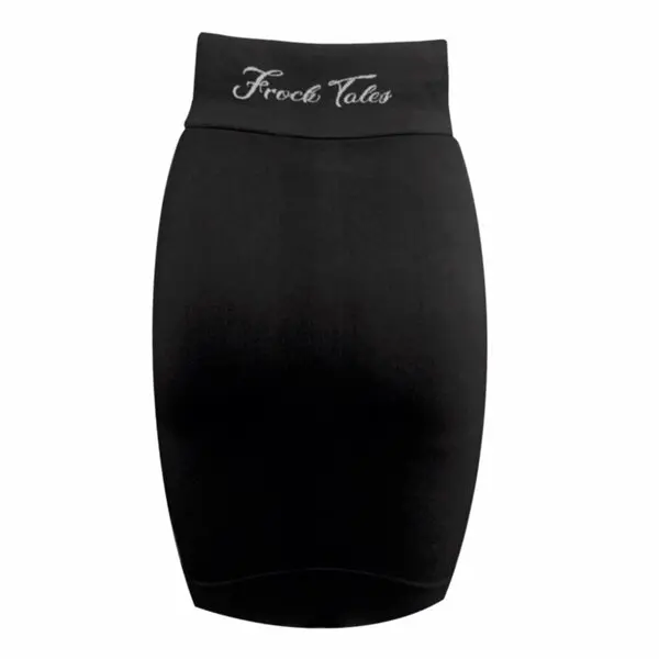 FROCK TALES Mia Body Fit Seamless Skirt - Black