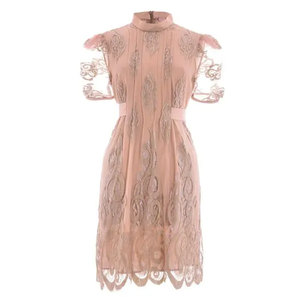 LISA THE LABEL Gondola Dress With Puff Sleeves - Orange