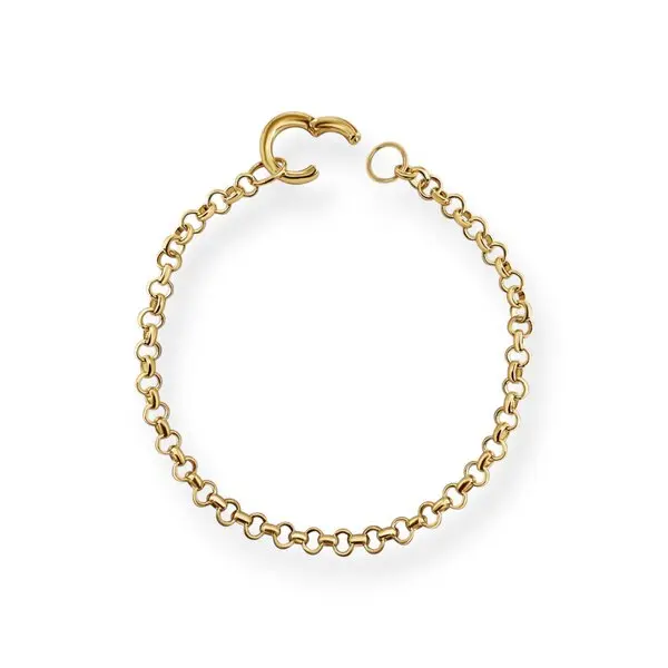 ALEXIE OF ATHENS Rolo Charm Chain Bracelet - Gold
