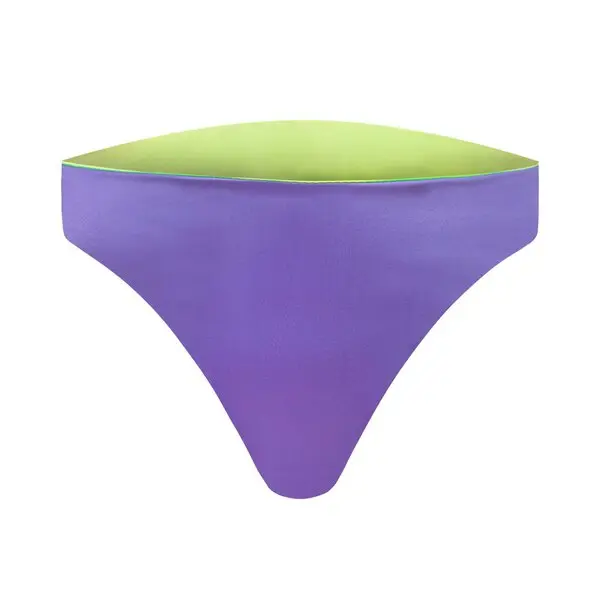 EKCENTRIK Rain Satin High Waist Briefs - Purple