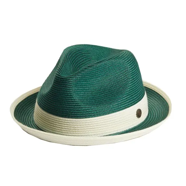 DASMARCA HATS Dasmarca Florence Emerald Summer Two Tone Crushable Hat - Green