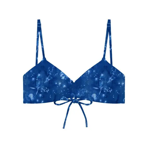 BLACKBOUGH SWIM Sophia Scrunched Top / Cyanotype - Blue