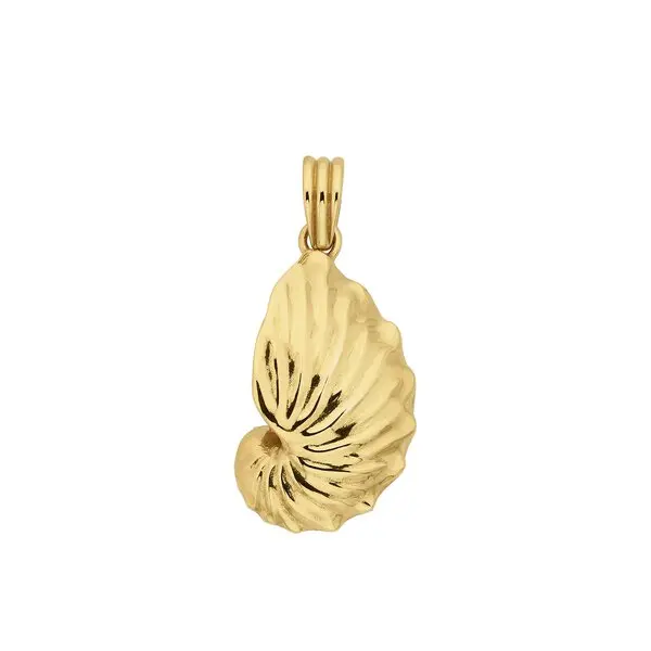 ZOË & MORGAN Paper Nautilus Charm - Gold