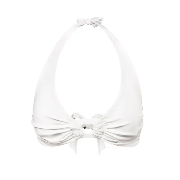 KIKKI-G SWIMWEAR Beatrice Bikini Top - White