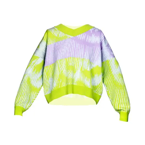 ESSIEN & EMRE Aves Merino Wool Color Block Jumper